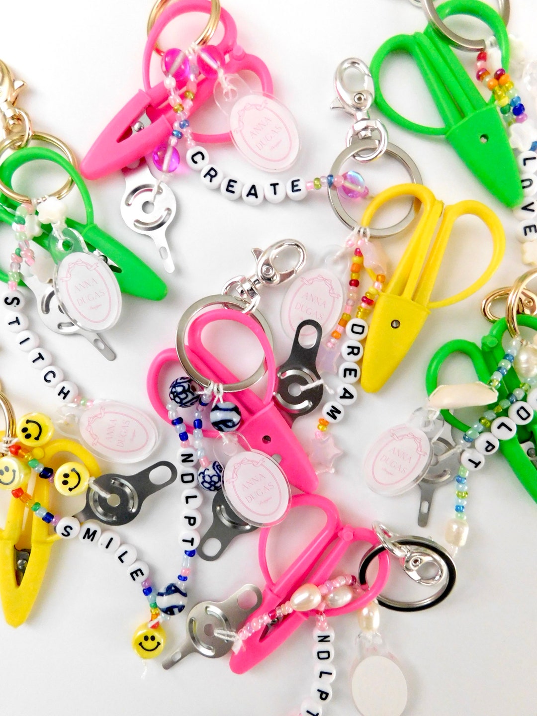 Needlepoint Tools Keychain, Needlework Accessories, Hand Beaded ...