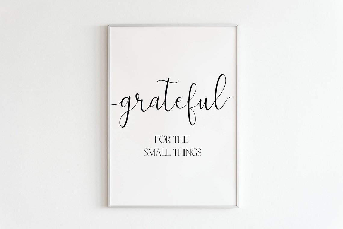 Set of 3 Prints, Grateful Prints, Printable Art, Quote Wall Art ...