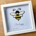 Bee Happy Frame, Bee Happy Gift, Button Art, Bee Gifts, Personalised ...