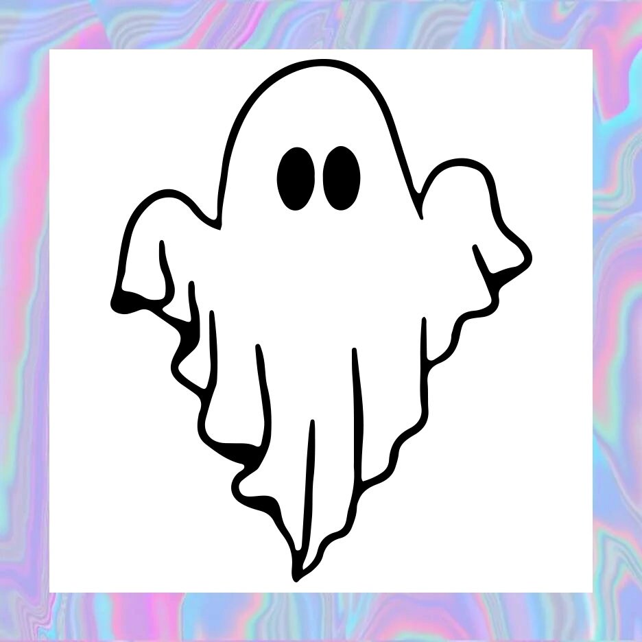 Cute Ghost Permanent Vinyl Decal - Etsy