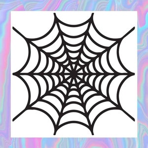 Cute Spider Web Permanent Vinyl Decal - Etsy
