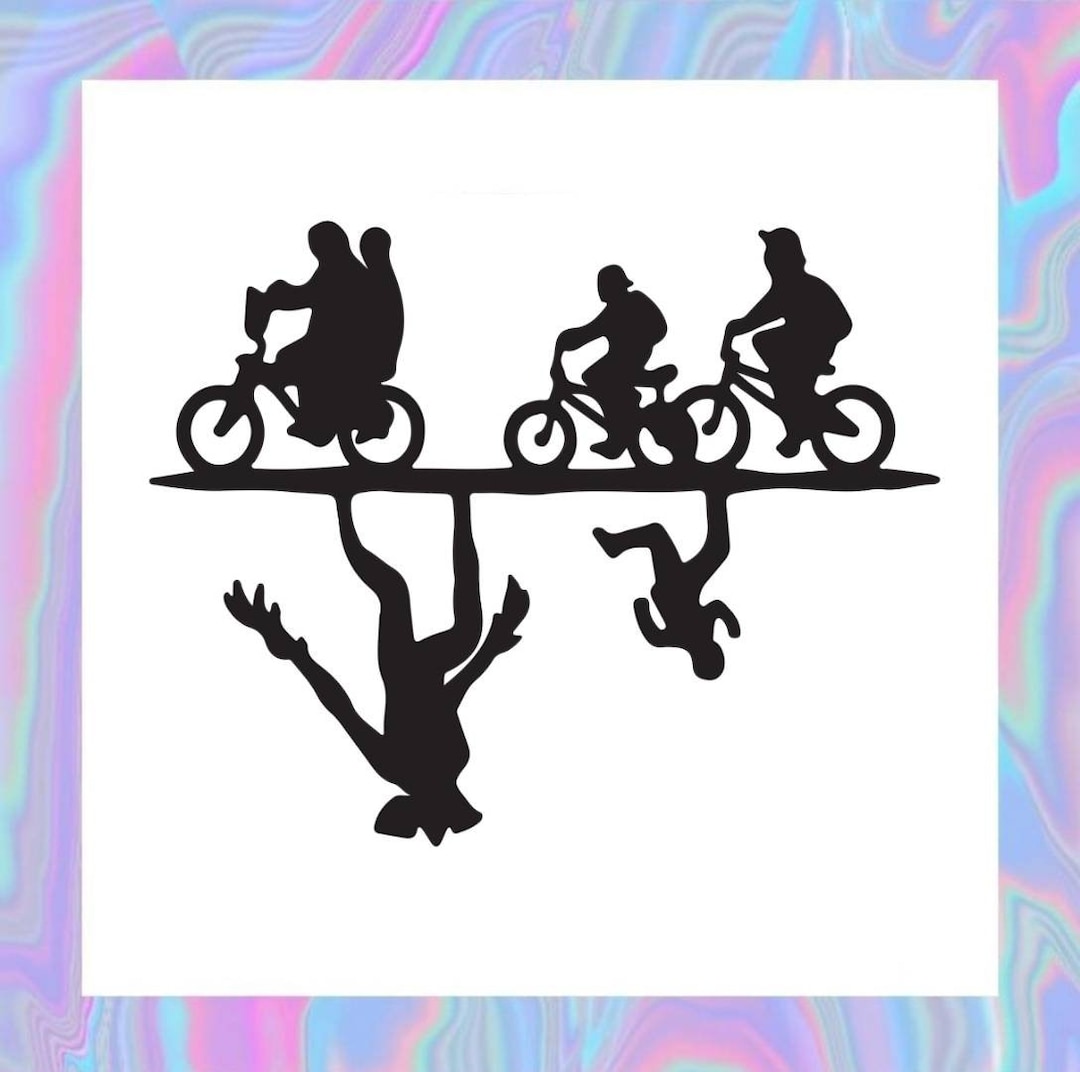 The Upside-down Stranger Things Themed Permanent Vinyl Decal - Etsy