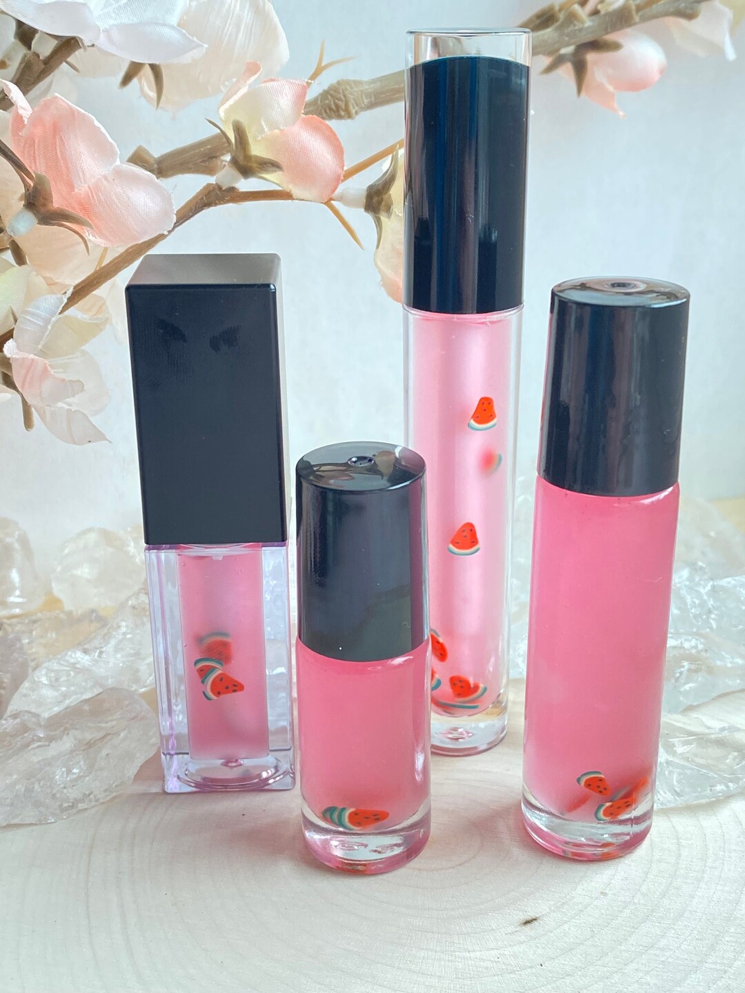 Watermelon Lip Oil: Hydrating, Nourishing, 5ml/10ml Roller Ball - Etsy