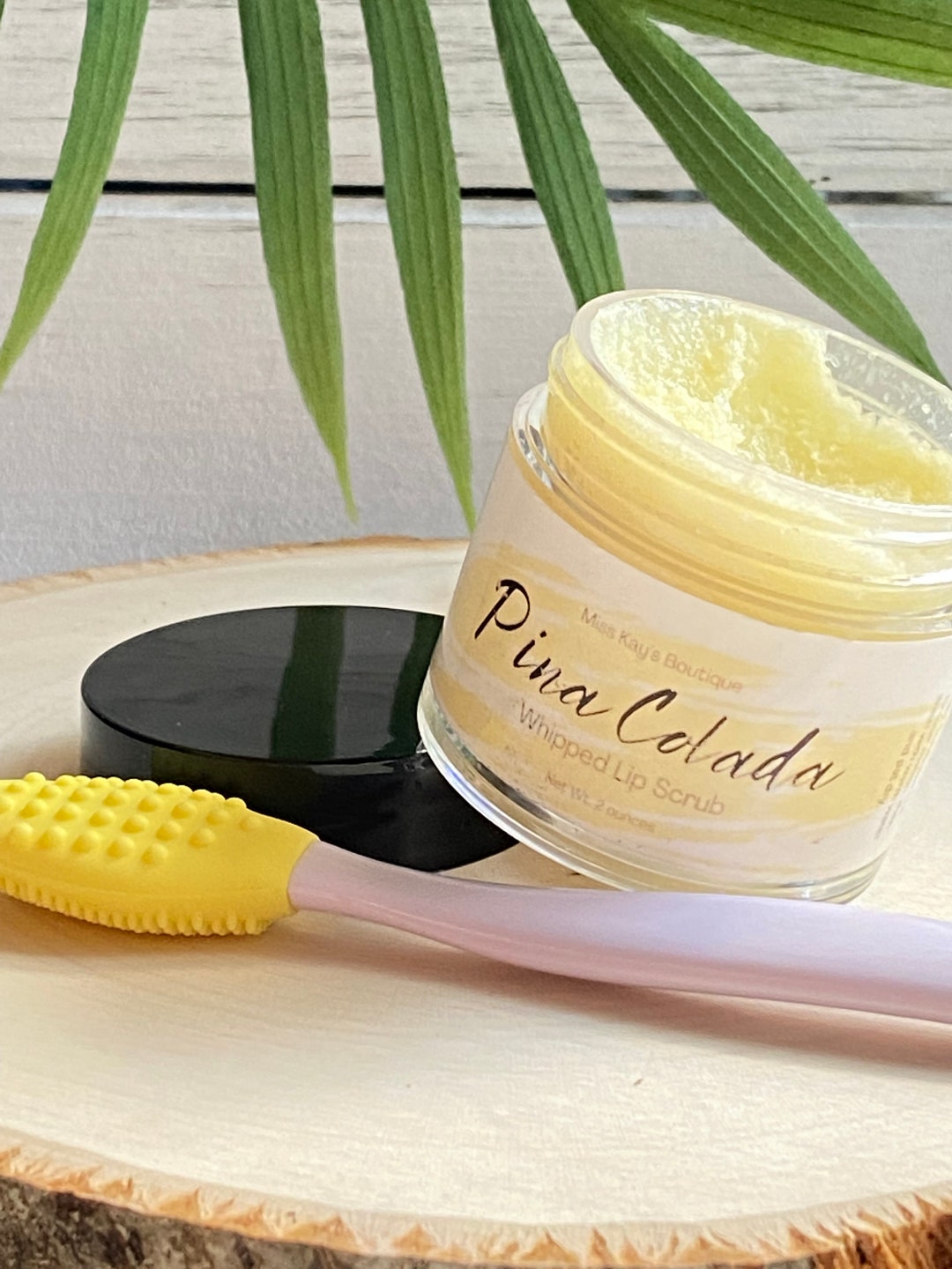 Pina Colada Whipped Lip Scrub | Exfoliating Lip Butter | Pineapple and ...