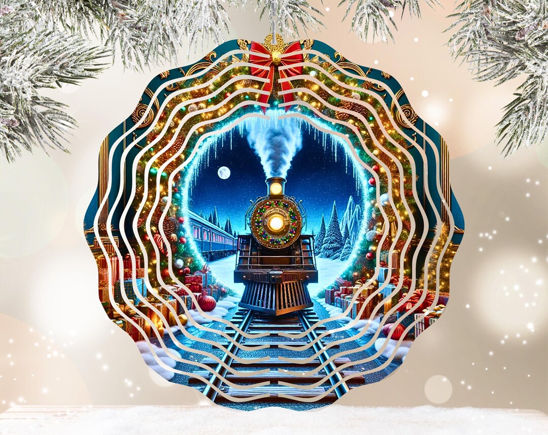 Christmas Train Wind Spinner - Etsy