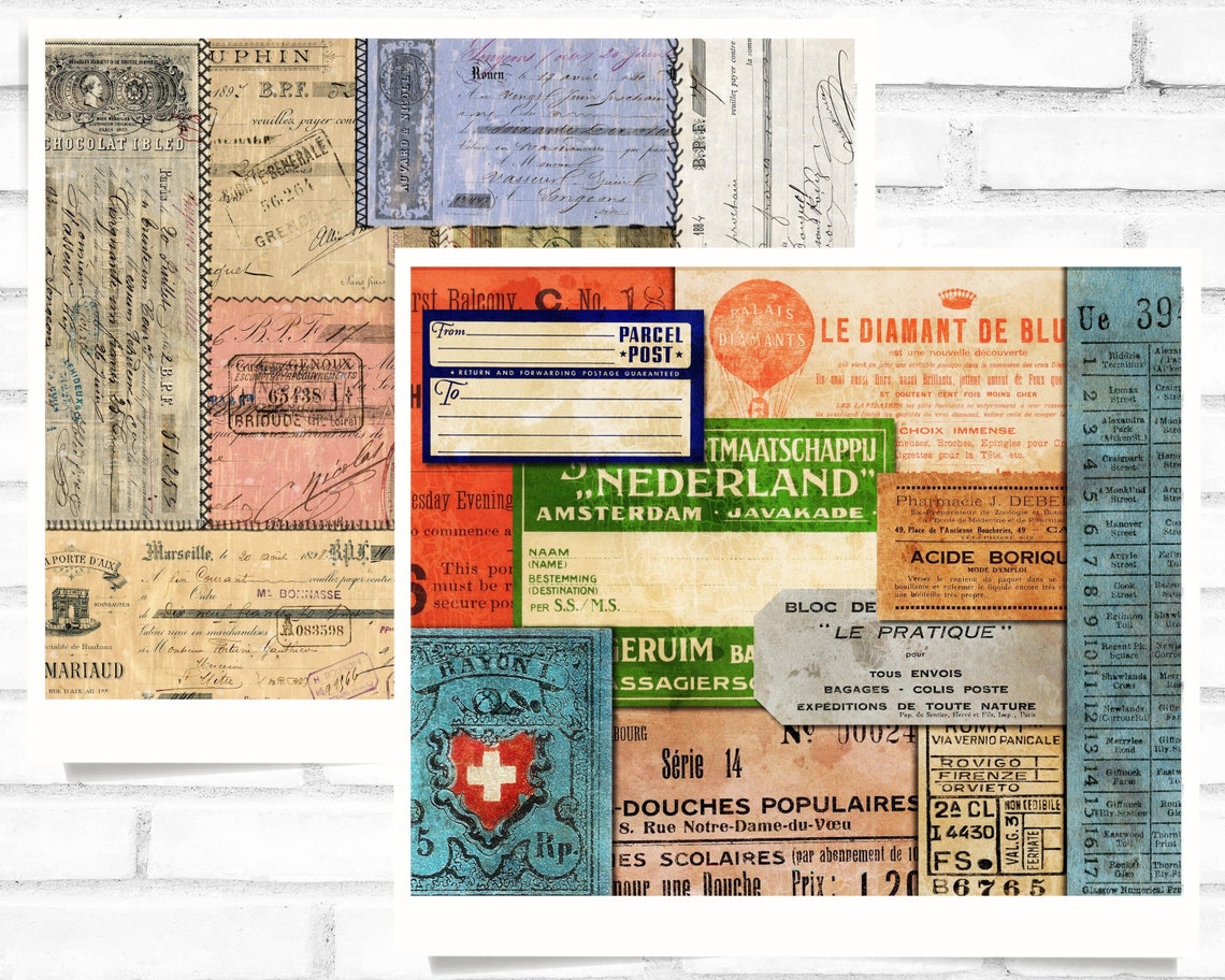 A Mix of Collages Journal Kit, Printable Digital - Etsy