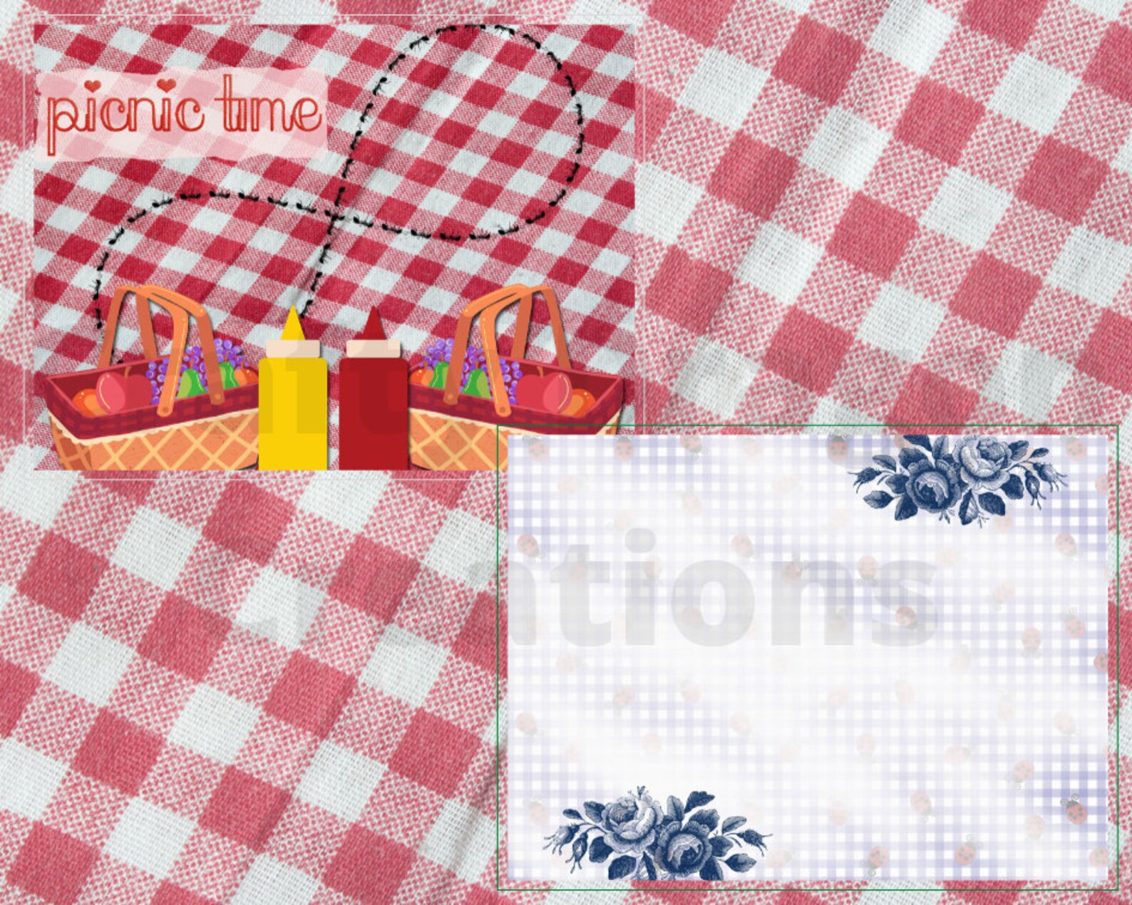 Picnic in the Park Junk Journal Kit, Printable Digital - Etsy