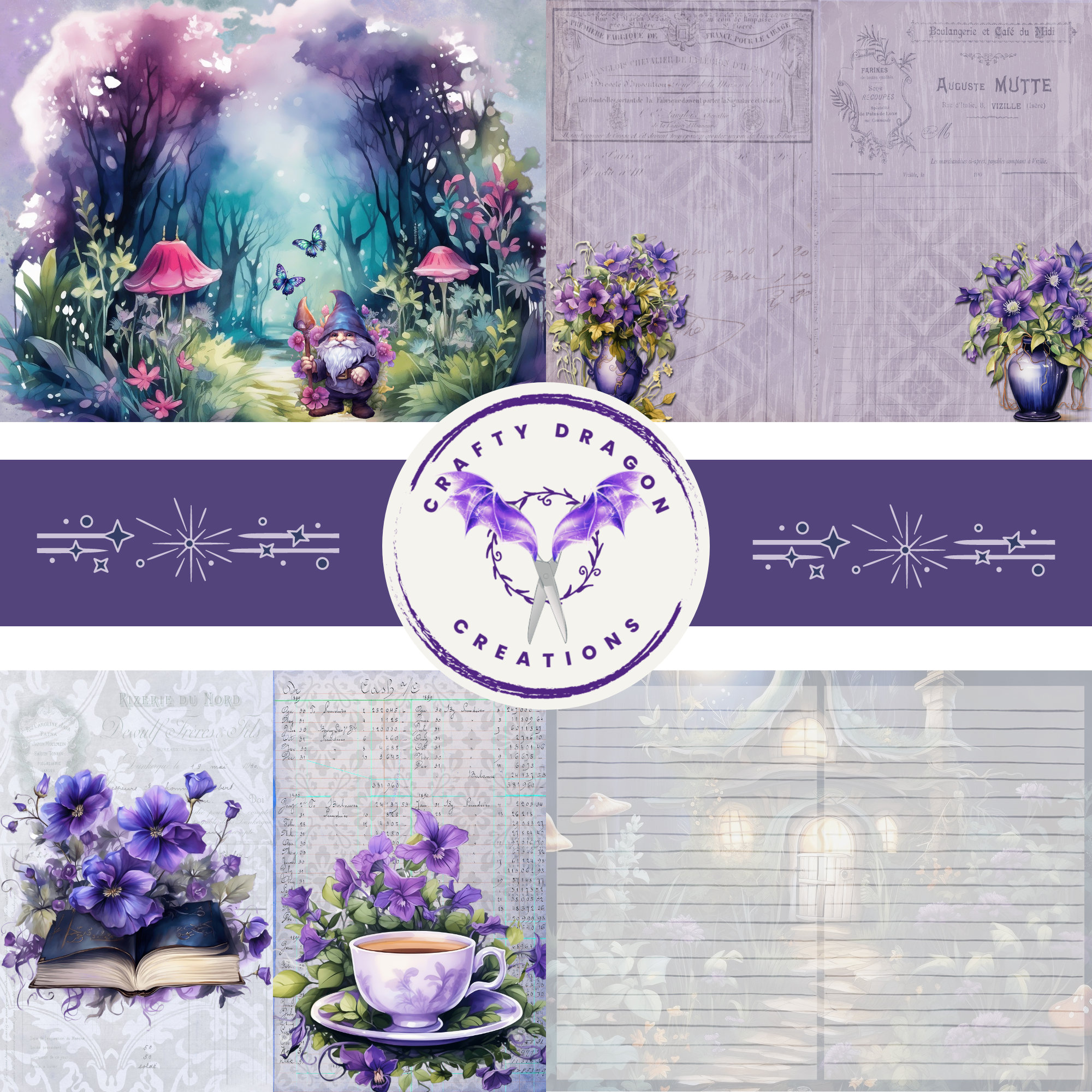 Visions of Nightshade Junk Journal Digital Kit - Etsy