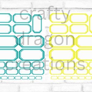 Blank Colored Labels With White Background - Etsy