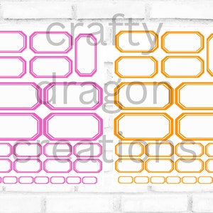 Blank Colored Labels With White Background - Etsy