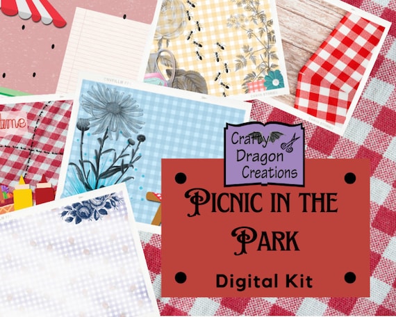 Picnic in the Park Junk Journal Kit Printable Digital - Etsy