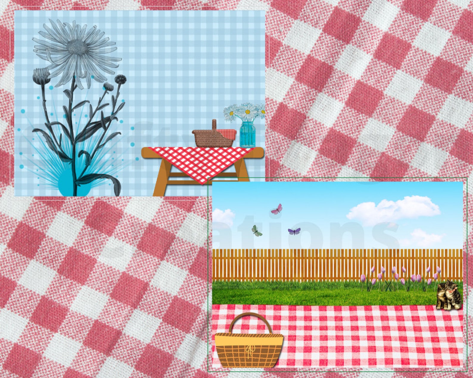 Picnic in the Park Junk Journal Kit, Printable Digital - Etsy
