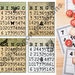 Vintage Style Bingo Cards, Printable Digital - Etsy