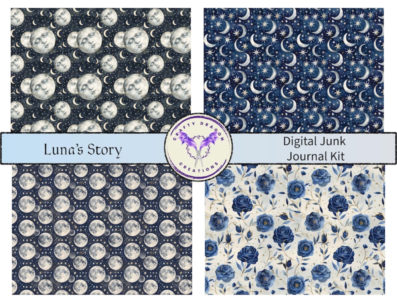 Luna's Story Junk Journal Digital Kit Printable - Etsy