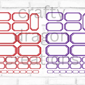 Blank Colored Labels With White Background - Etsy