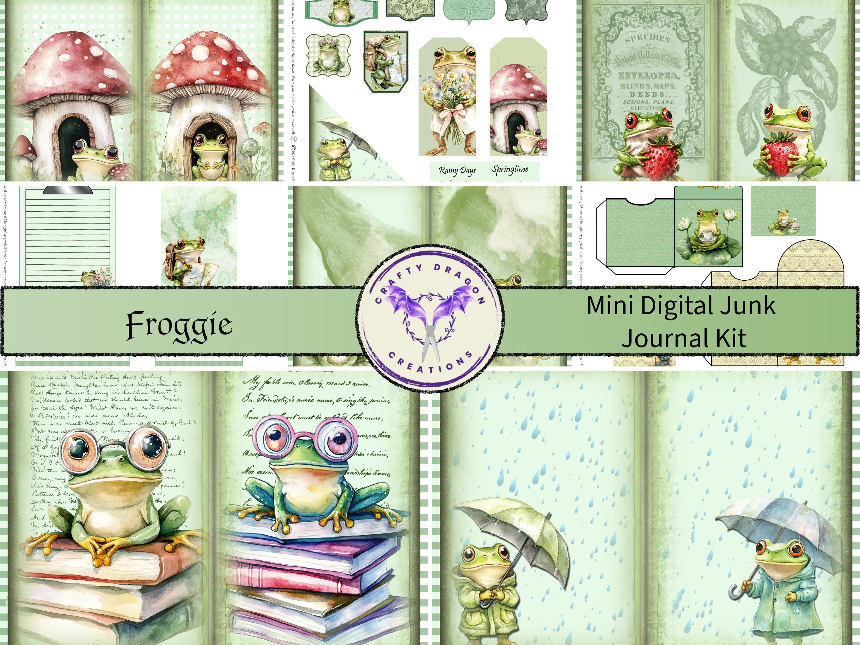 Froggie MINI Junk Journal Digital Kit Printable - Etsy