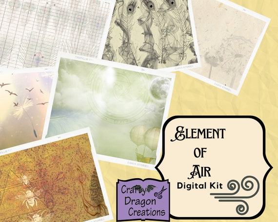 Element of Air Junk Journal Kit Printable Digital - Etsy