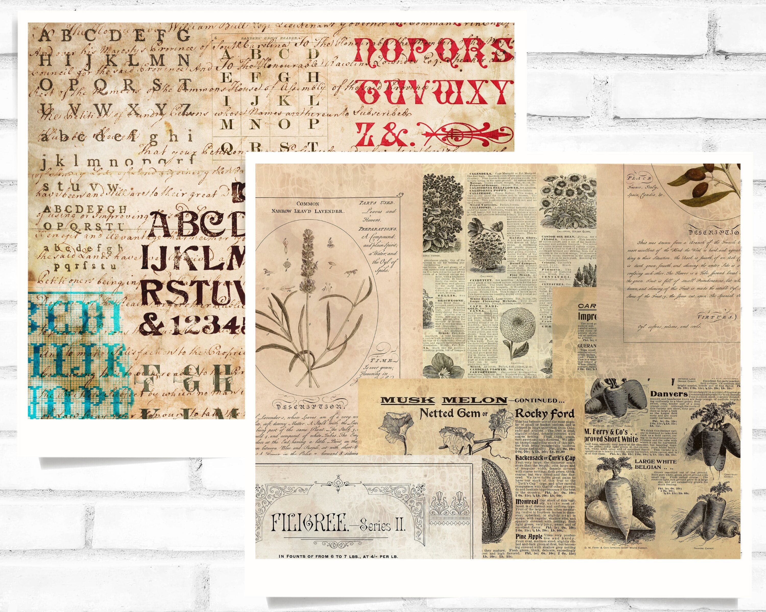 A Mix of Collages Journal Kit, Printable Digital - Etsy