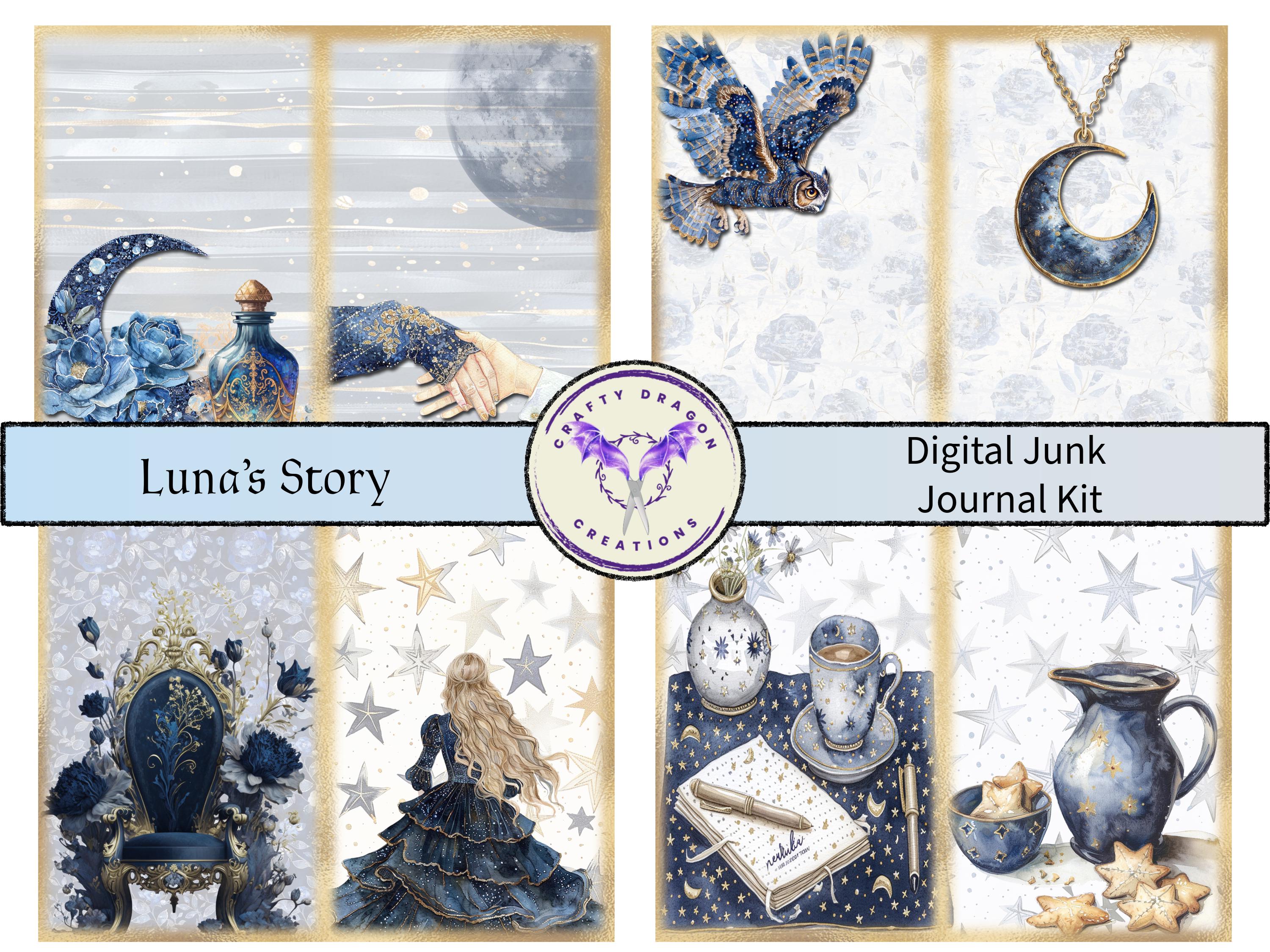 Luna's Story Junk Journal Digital Kit Printable - Etsy