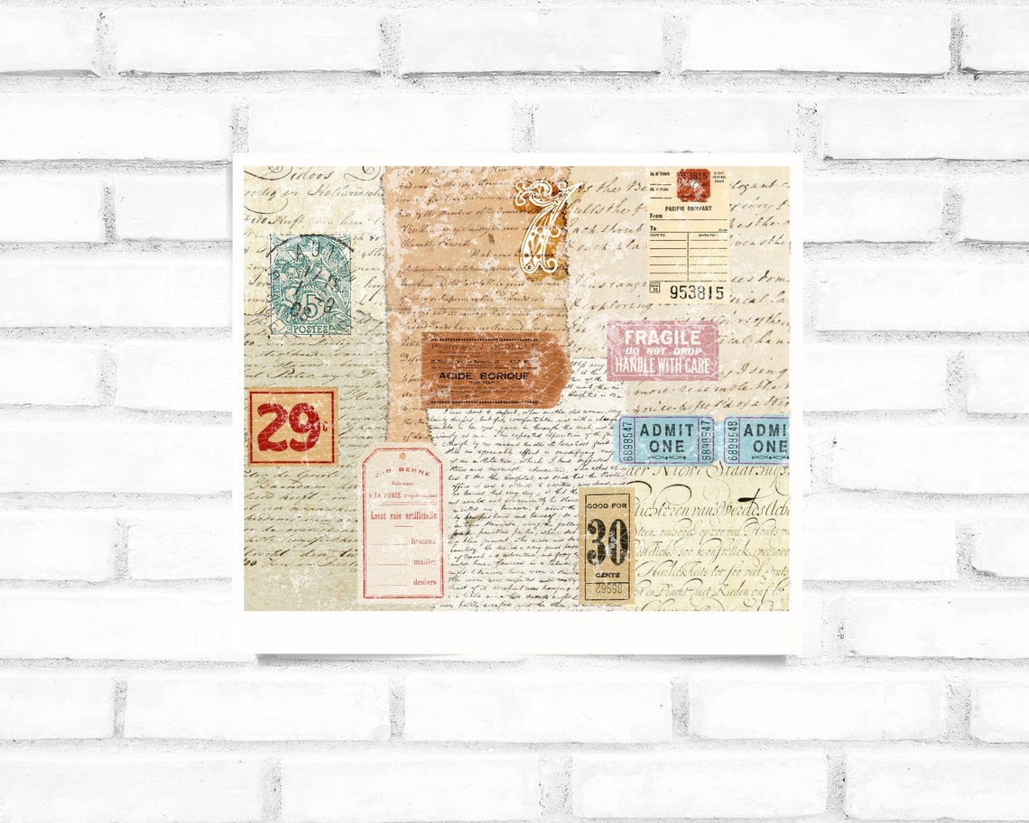 A Mix of Collages Journal Kit Printable Digital - Etsy