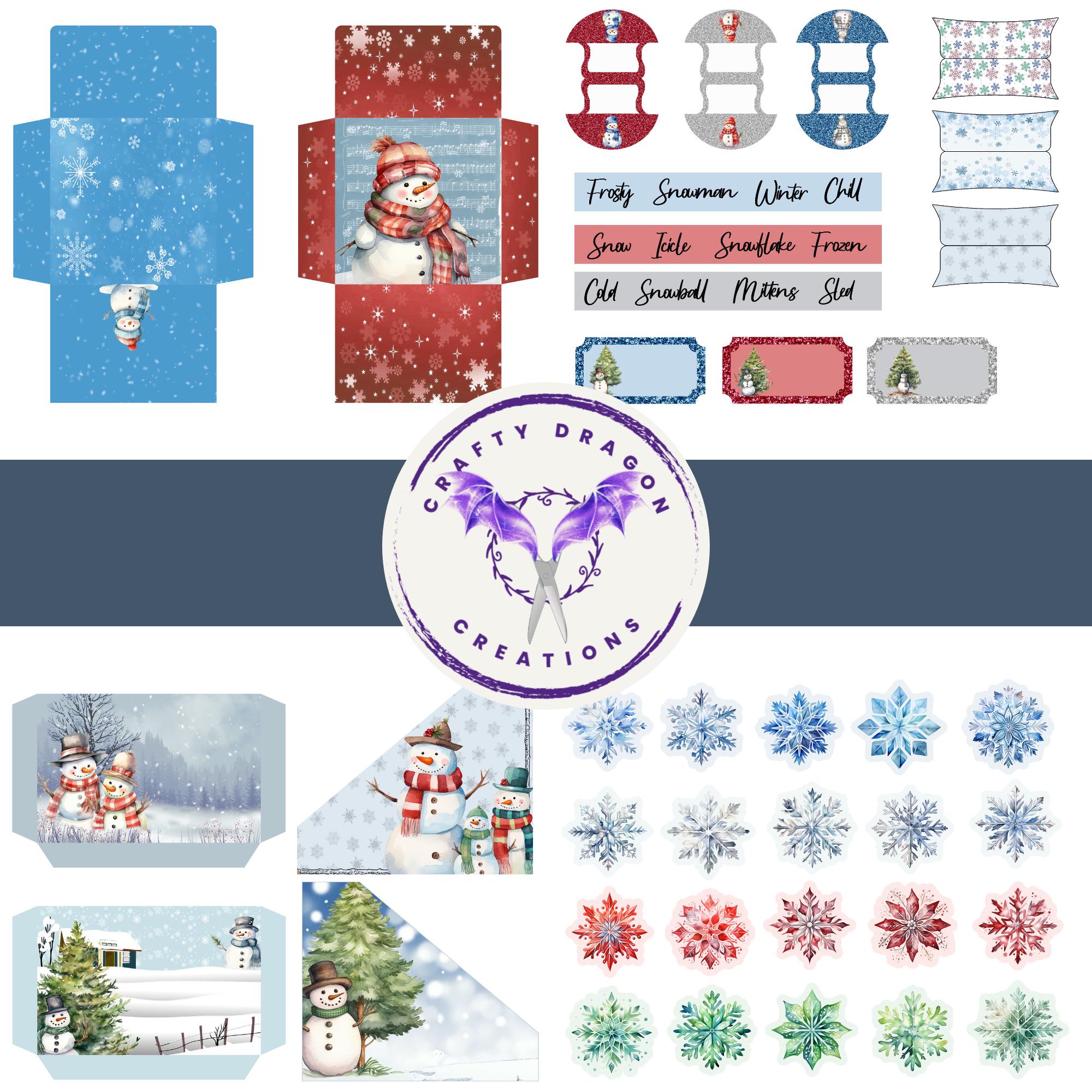 Frosty the Digikit Junk Journal Digital Kit Printable - Etsy