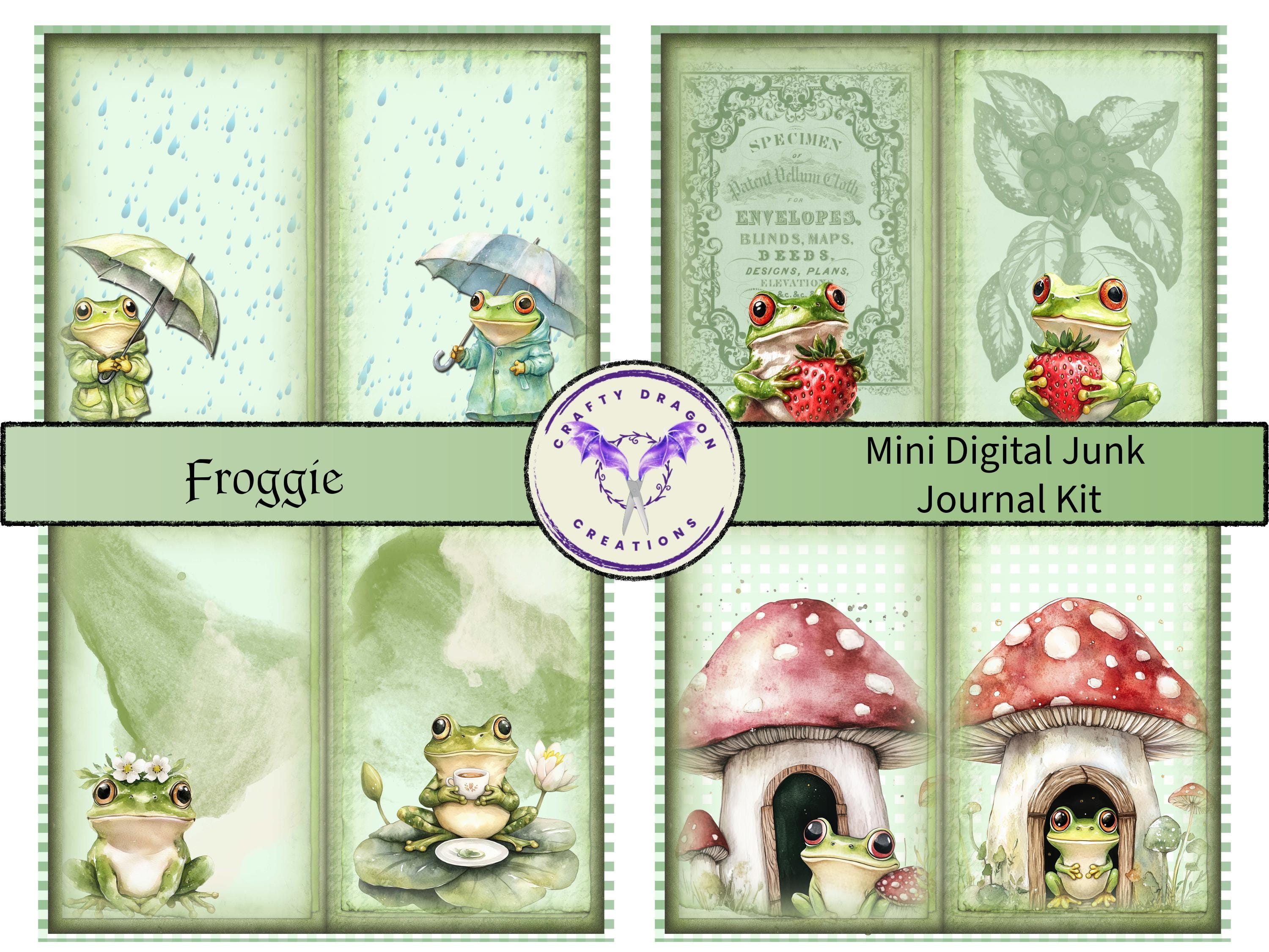 Froggie MINI Junk Journal Digital Kit Printable - Etsy