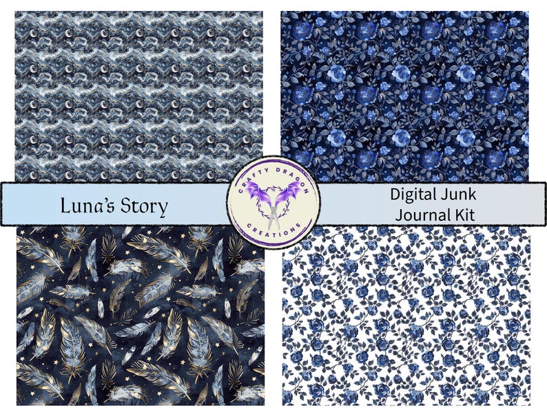Luna's Story Junk Journal Digital Kit Printable - Etsy