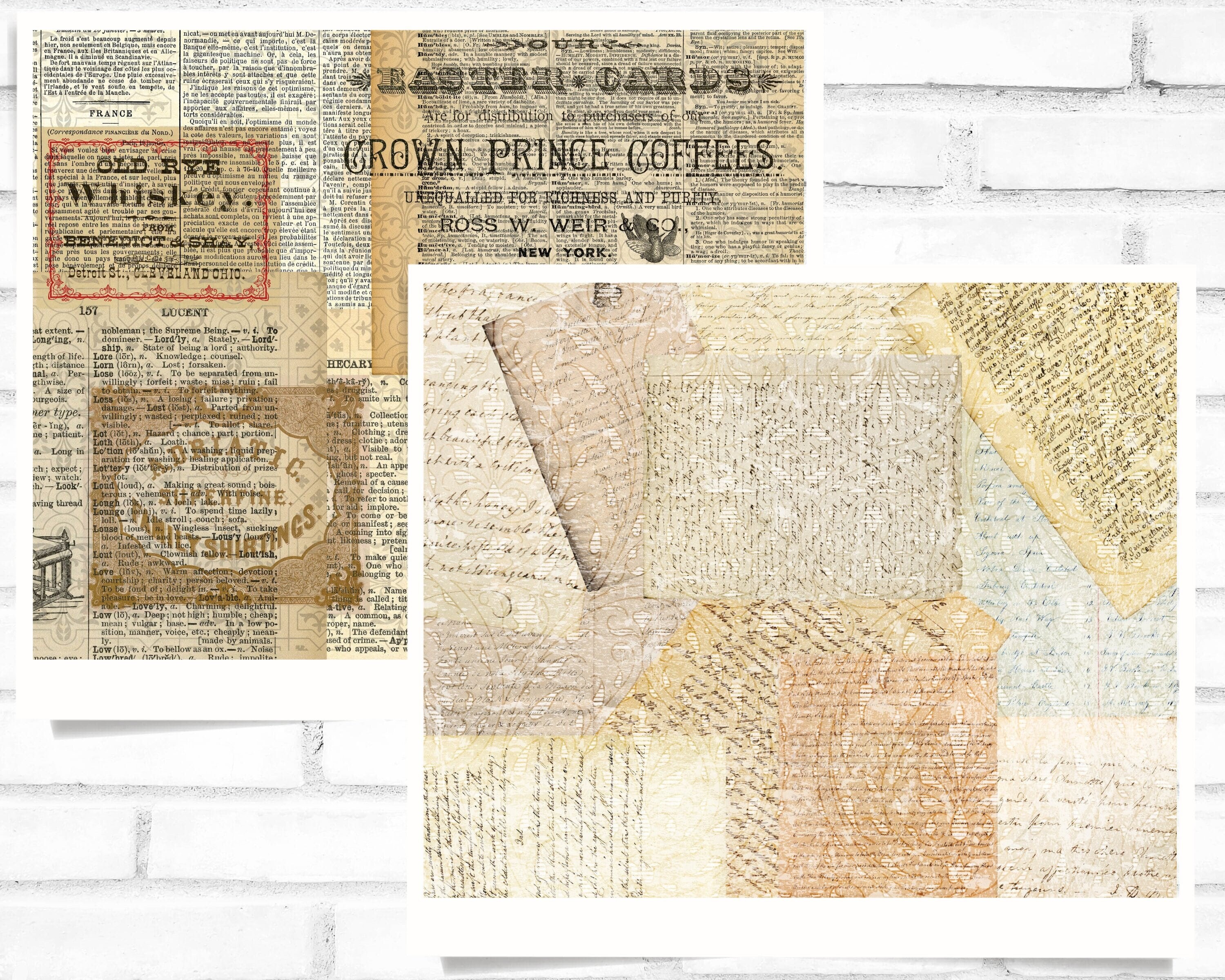 A Mix of Collages Journal Kit, Printable Digital - Etsy