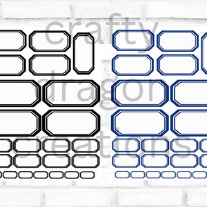 Blank Colored Labels With White Background - Etsy