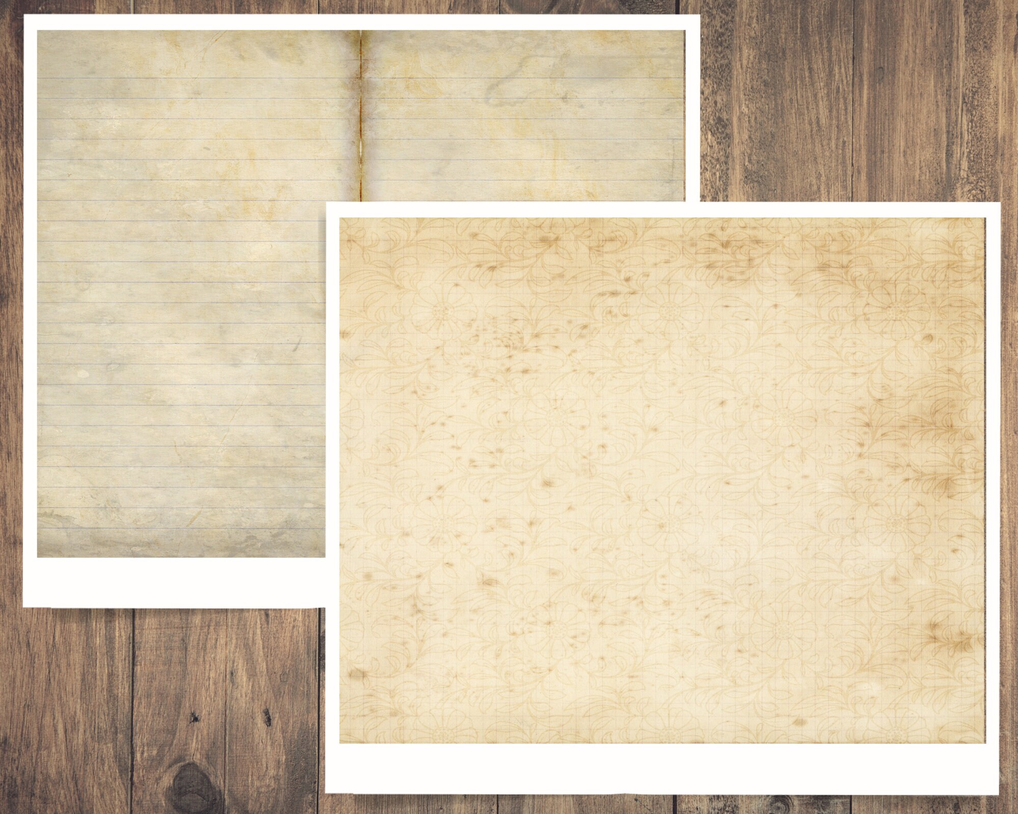 Backing Pages Junk Journal Kit Printable Digital - Etsy