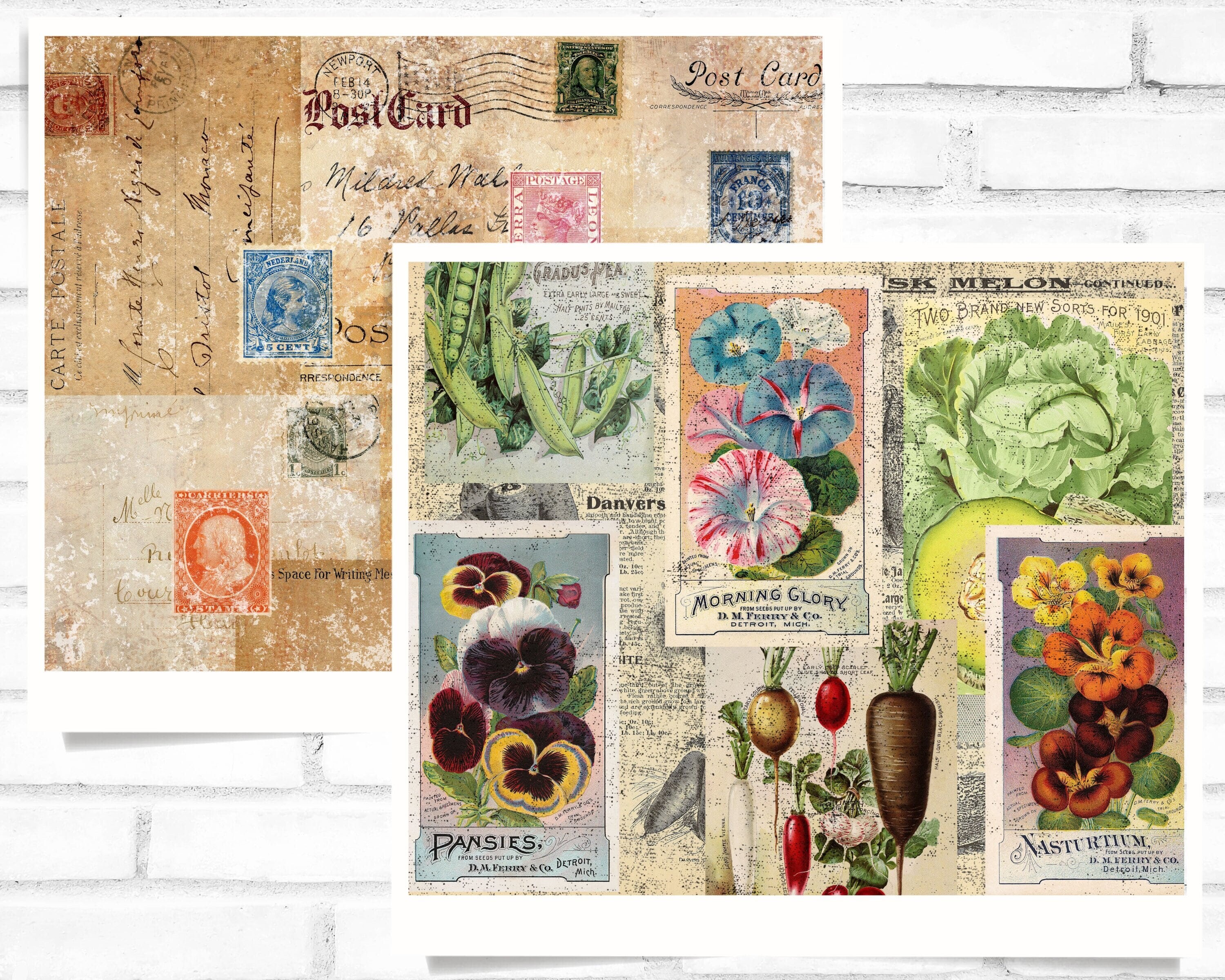 A Mix of Collages Journal Kit, Printable Digital - Etsy