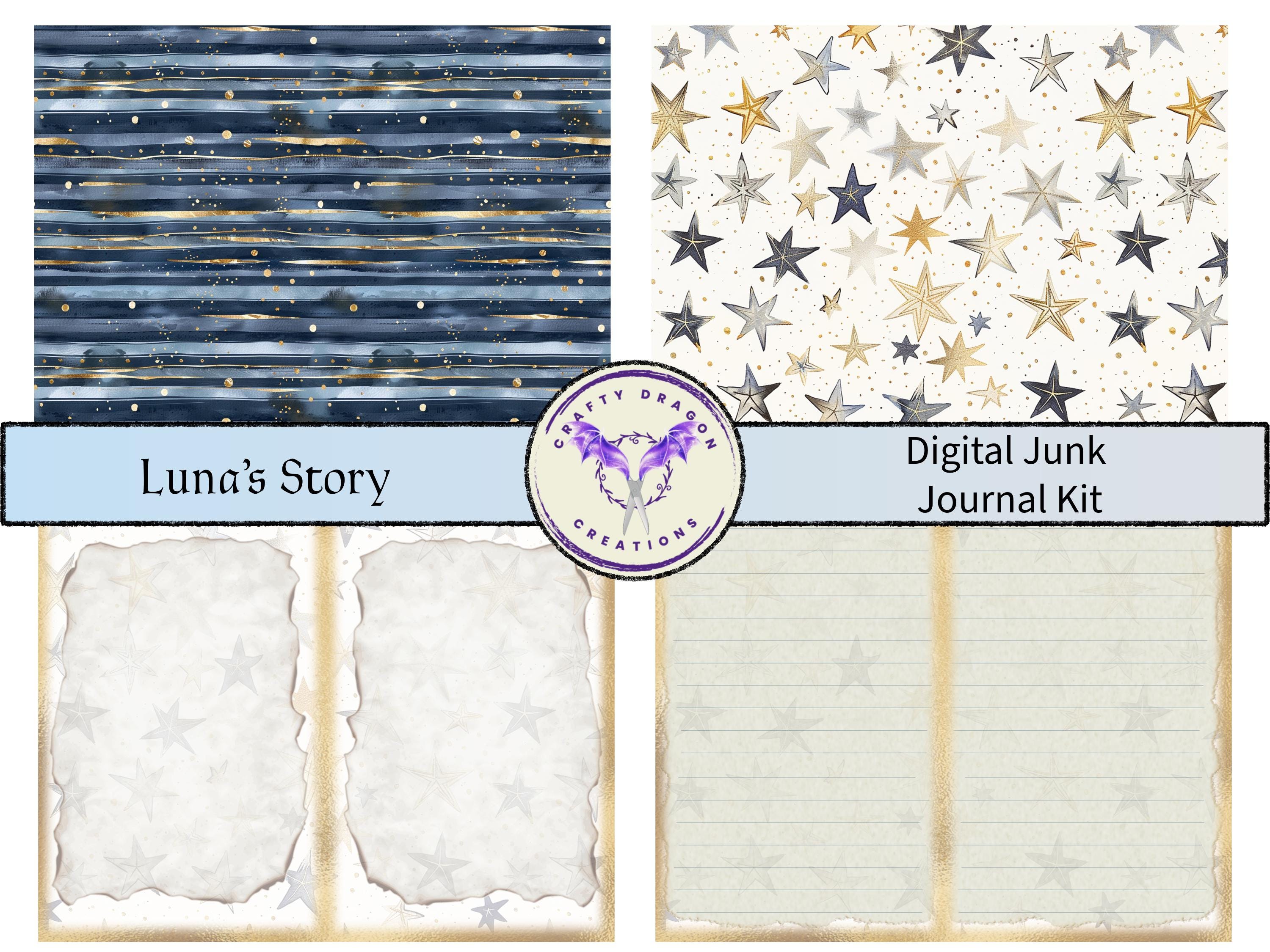 Luna's Story Junk Journal Digital Kit Printable - Etsy
