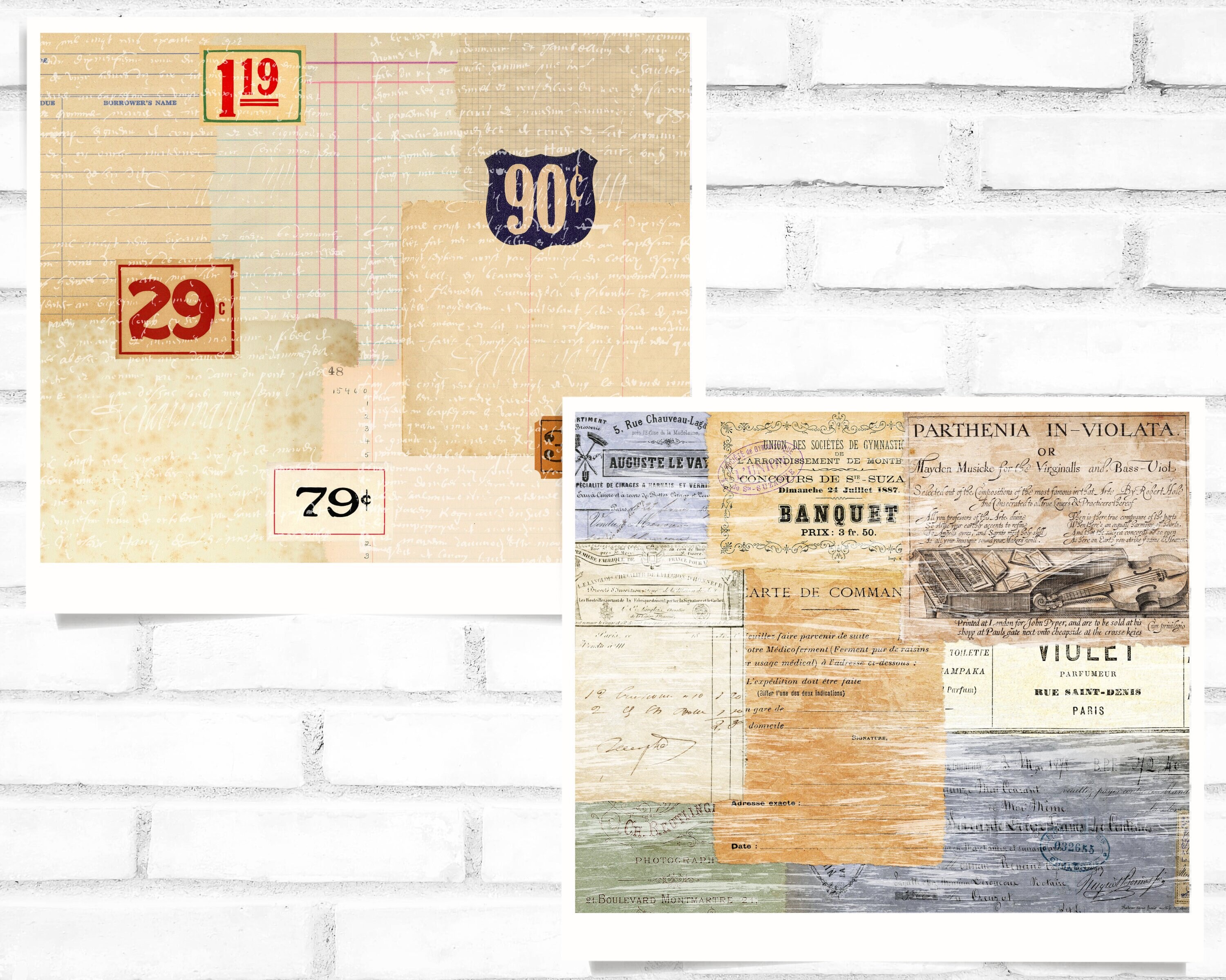 A Mix of Collages Journal Kit, Printable Digital - Etsy