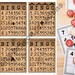 Vintage Style Bingo Cards, Printable Digital - Etsy