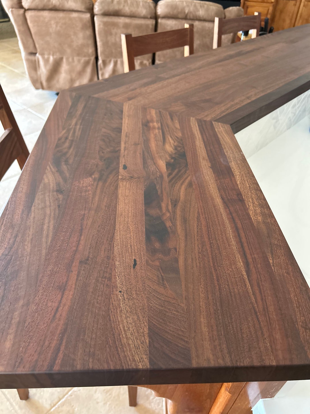 Timeless Elegance: Black Walnut Bar Top for Sophisticated Gatherings - Etsy