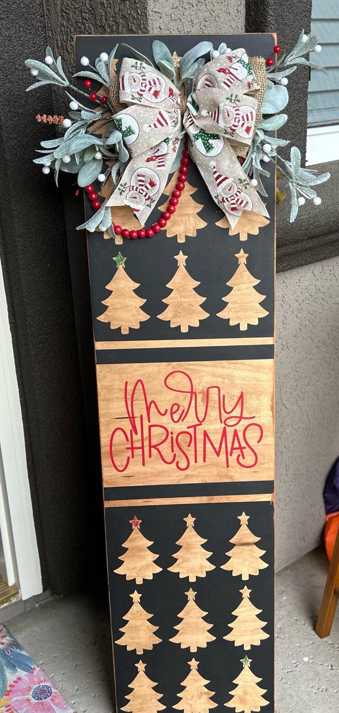 Christmas/fall Double Sided Porch Leaner - Etsy