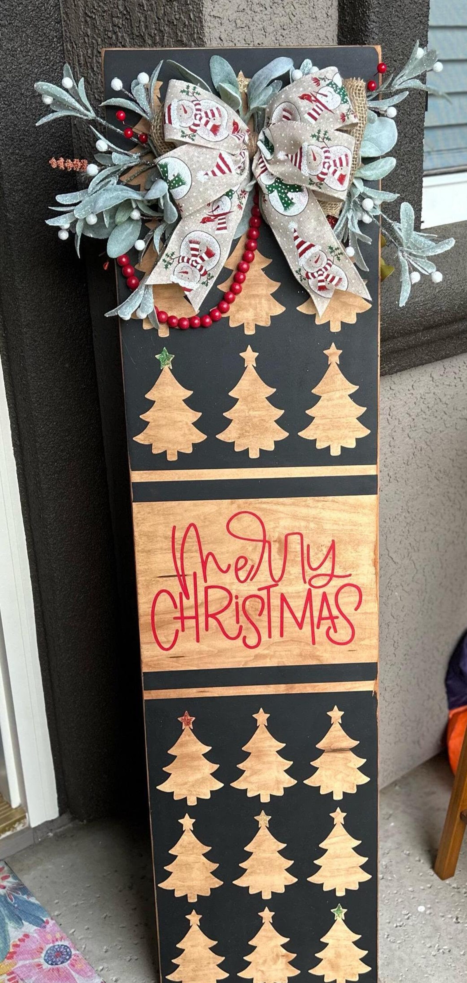 Christmas/fall Double Sided Porch Leaner - Etsy