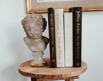 Black and Cream Books - Etsy