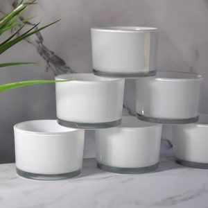 5oz Empty Mini Epitome Glass Candle Bowl Collection - Black, Salmon ...