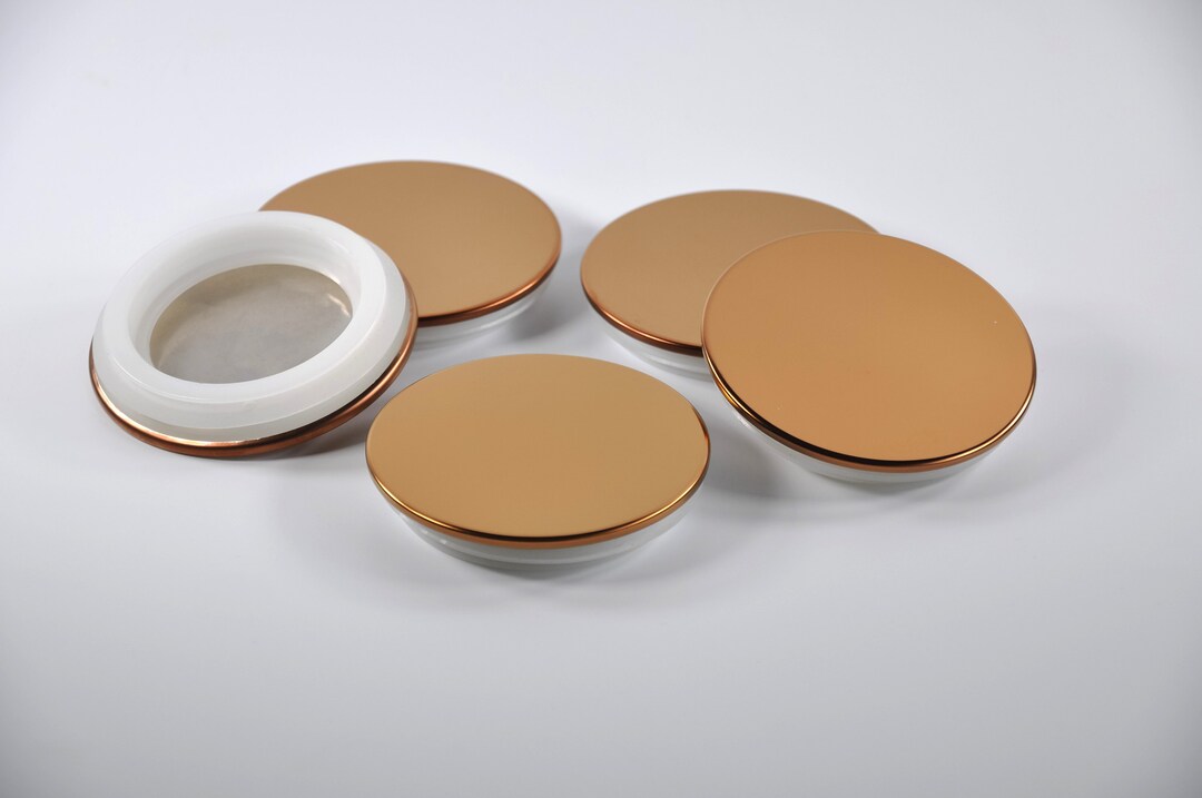 Copper Flat Top Metal Lids - Etsy