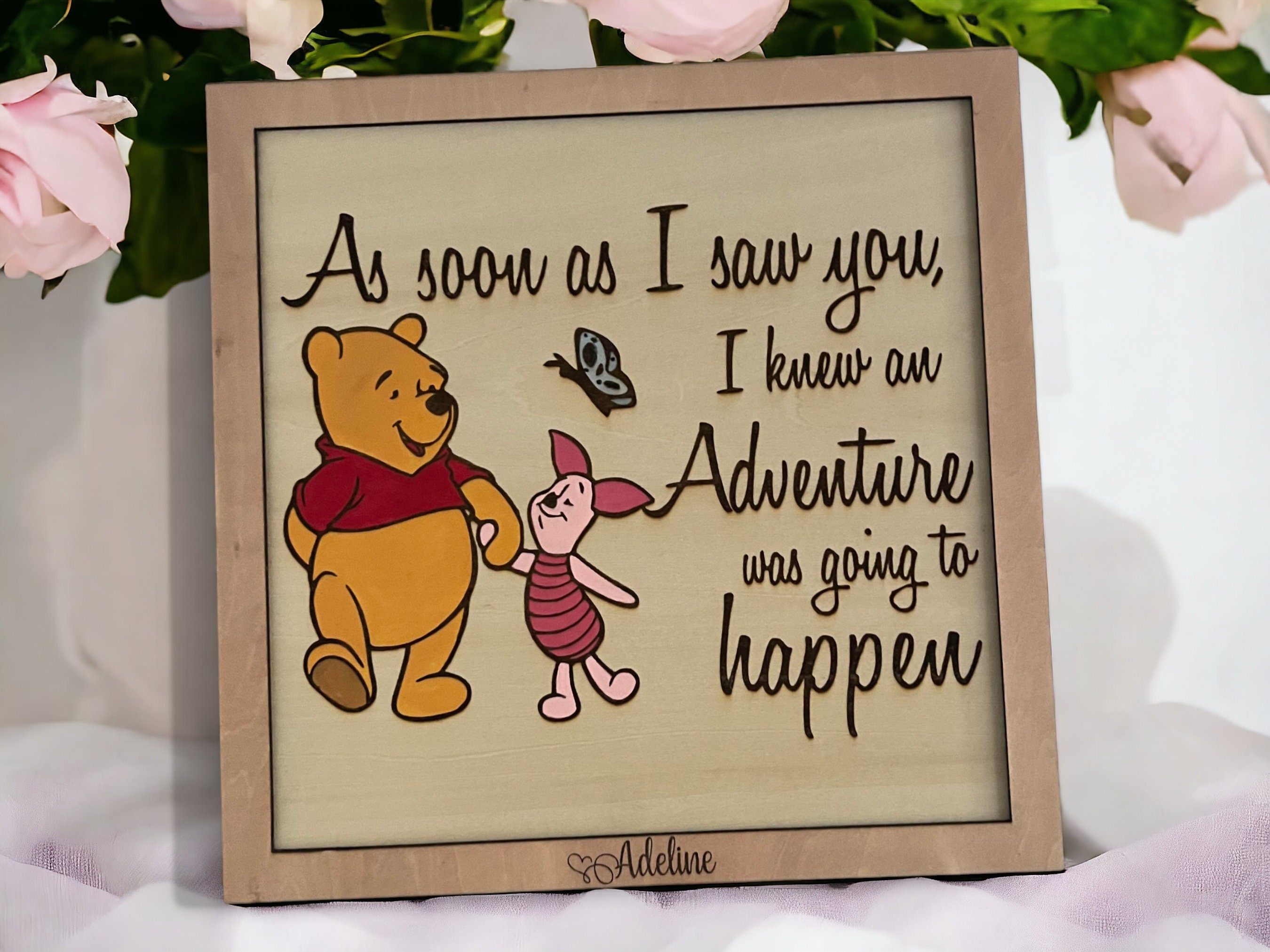 Winnie the Pooh Customizable Name Sign - Etsy