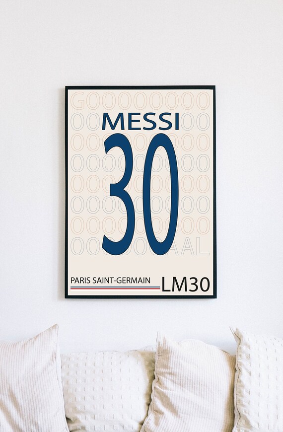 Lionel Messi Poster Digital Download PSG Wall Art - Etsy
