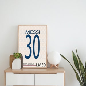 Lionel Messi Poster Digital Download PSG Wall Art - Etsy