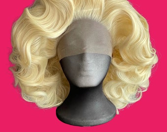 Sculpted Bun Updo With Face Framing Bangs | Pageant Wig Styled Lace ...