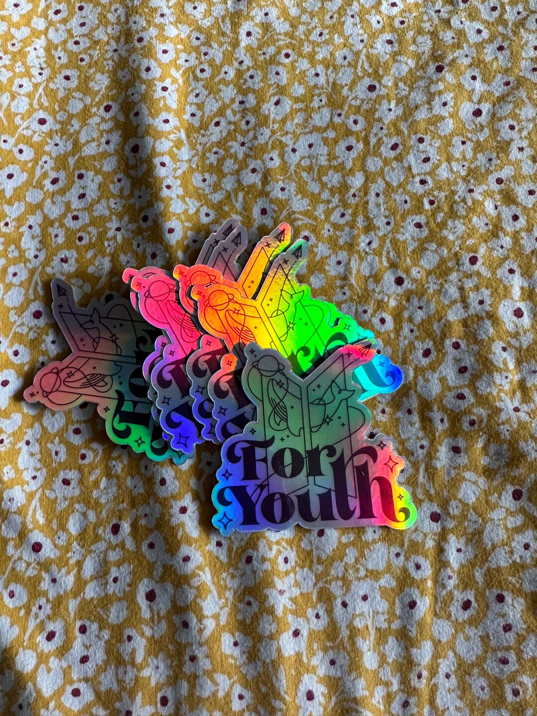 BTS for Youth Purple Holographic Sticker - Etsy