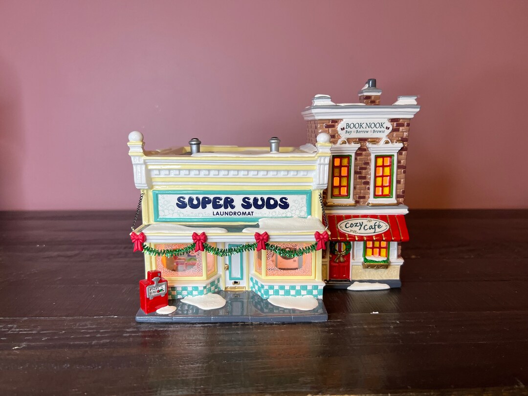 Dept 56: Super Suds Laundromat-snow Village Series Department 56 ...