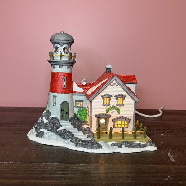 Christmas Village Lighthouse - Etsy