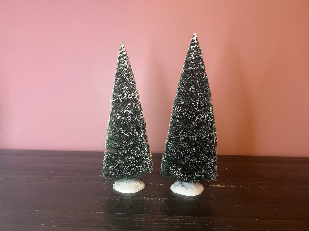 Dept 56- Frosted Topiary Trees - Set of 2, Department 56 RETIRED ...