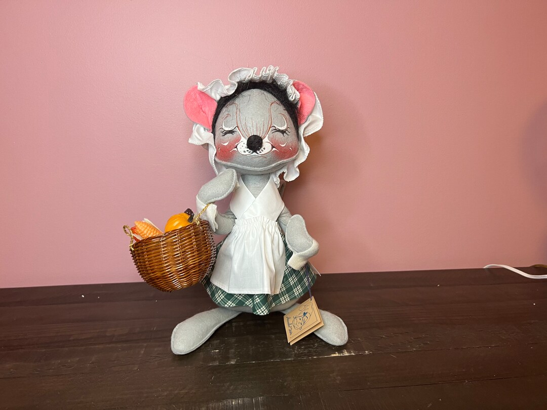1965 Annalee Doll - 9 Inch Chimney Sweep Mouse ; Cute Christmas Decor ...