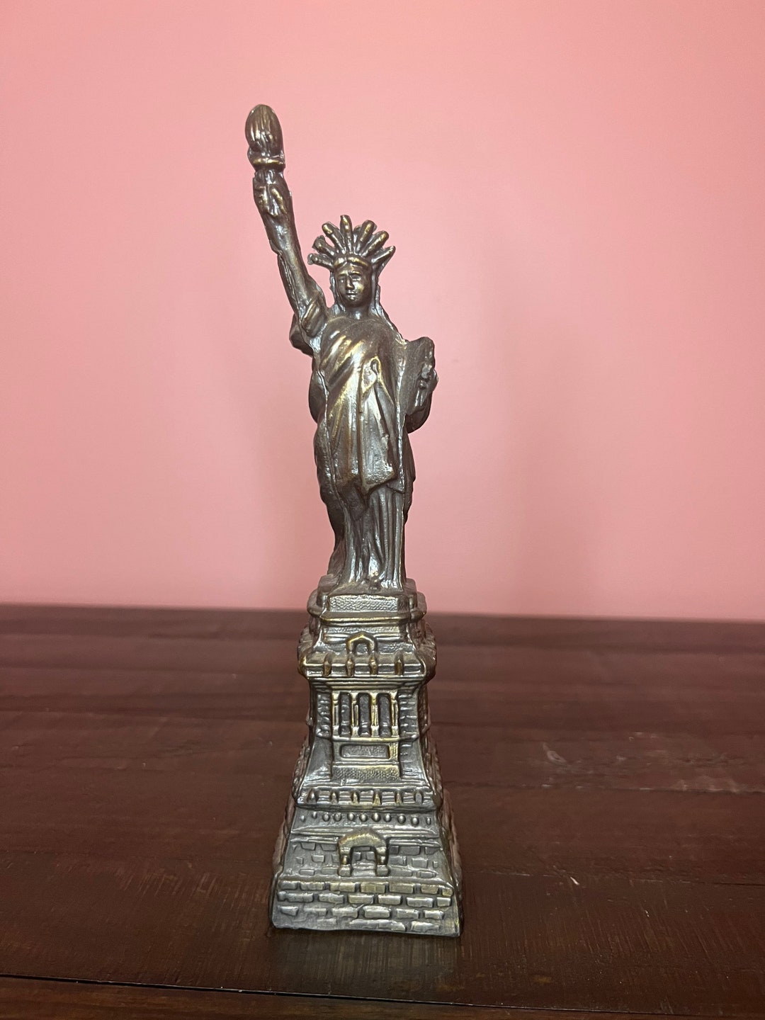 Vintage 1960s Pewter Statue of Liberty Figurine, Vintage New York City ...